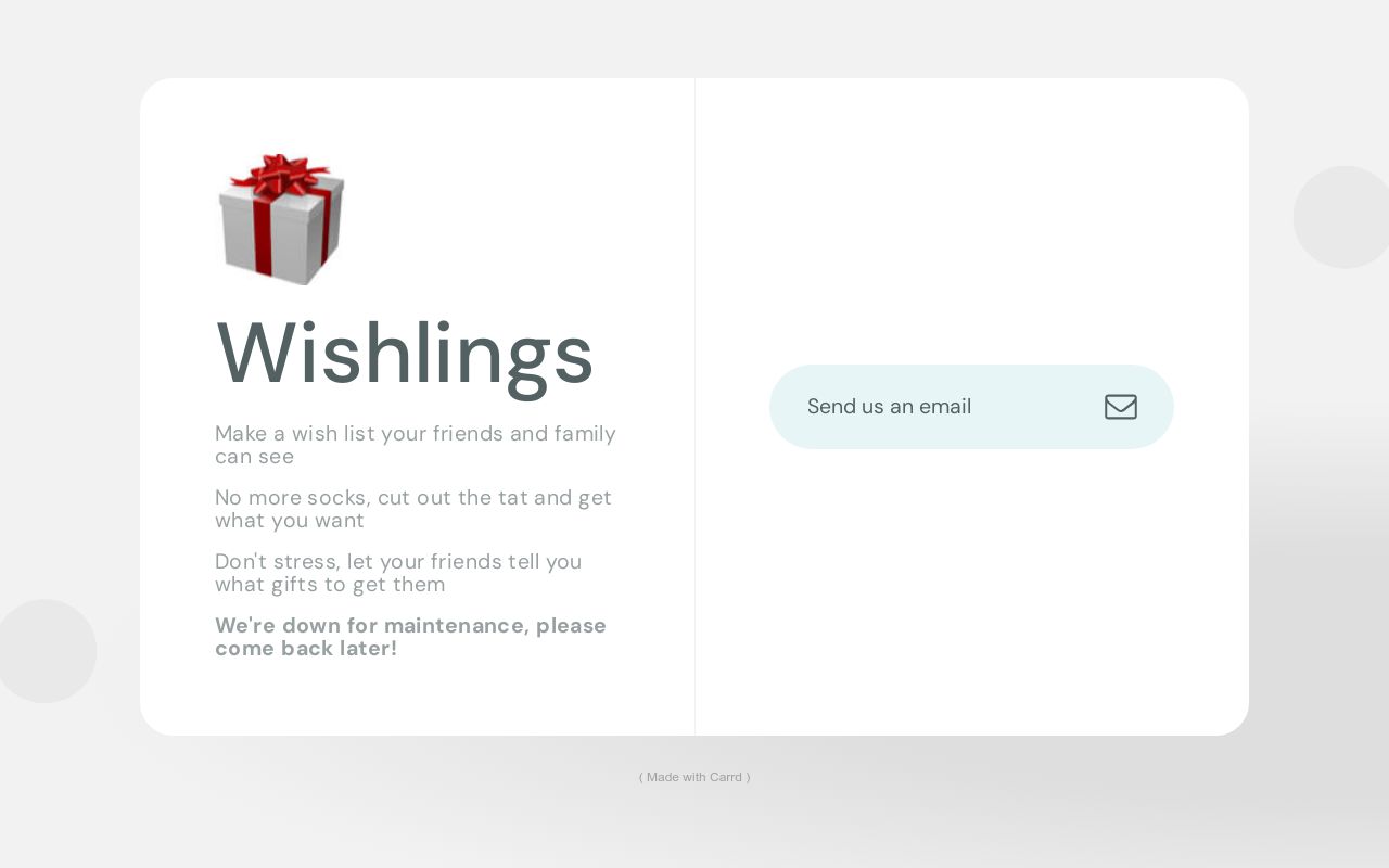 Wishlings Wish Lists | Make a wish list